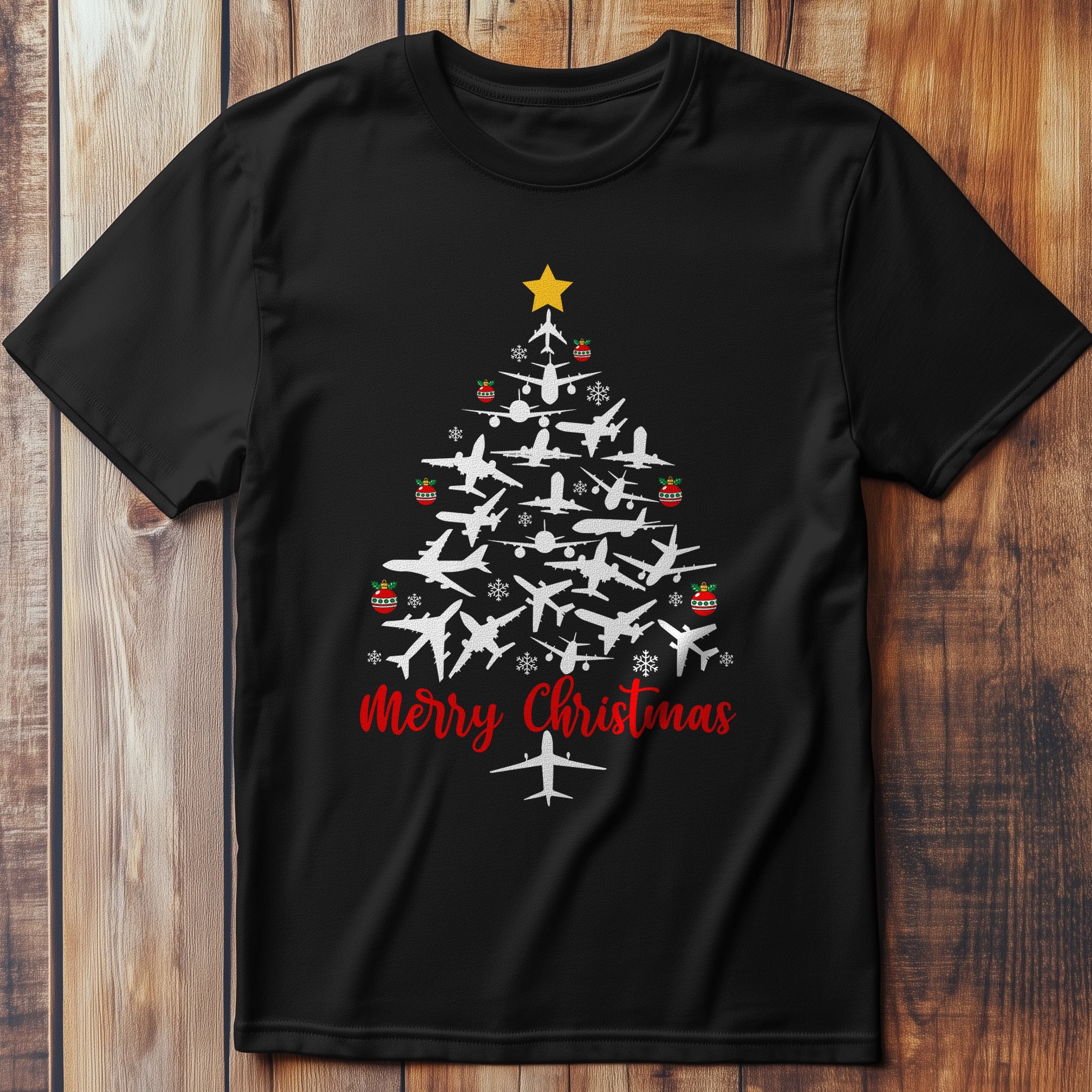 Airplane Xmas T-Shirt – Togsy